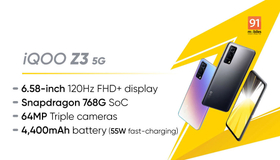 iQOO Z3 - Full Specifications & Price in India (13th May 2025 ...