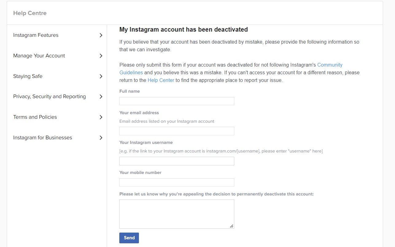Instagram Account Recovery: How to recover your disabled/deactivated ...