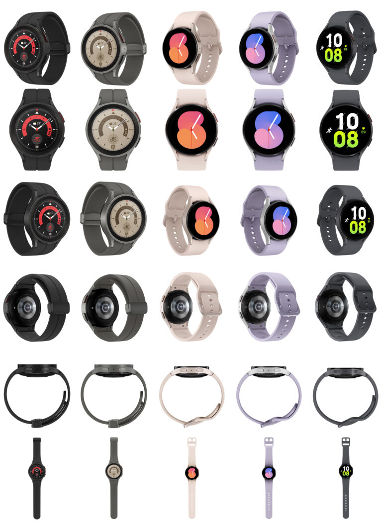 [Exclusive] Here are some clean, still Galaxy Watch5 and Watch5 Pro ...