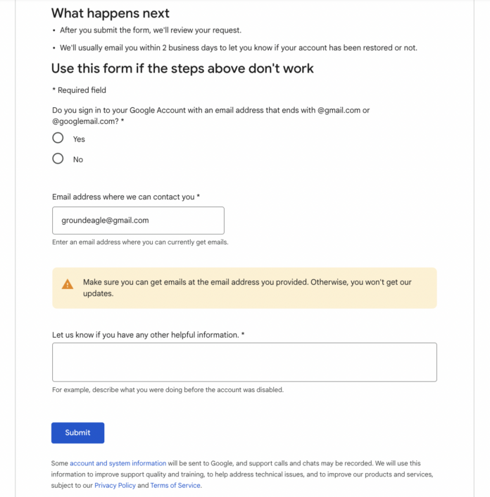 Google Account Disabled How To Recover A Disabled Google Account 91mobiles google-account-disabled-how-to-recover-a-disabled-google-account-91mobiles