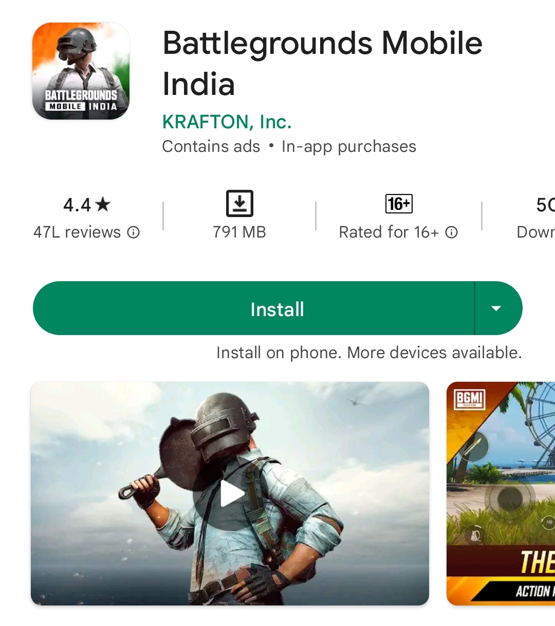 Battlegrounds Mobile India (BGMI)