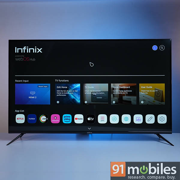 Infinix 55W1 QLED Smart TV review with Pros and Cons