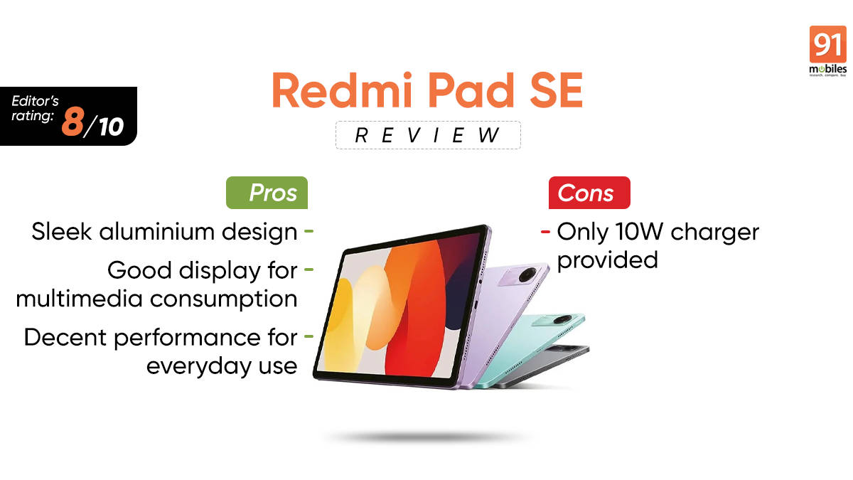 Redmi Pad SE review: a reliable tablet for everyday tasks | 91mobiles.com