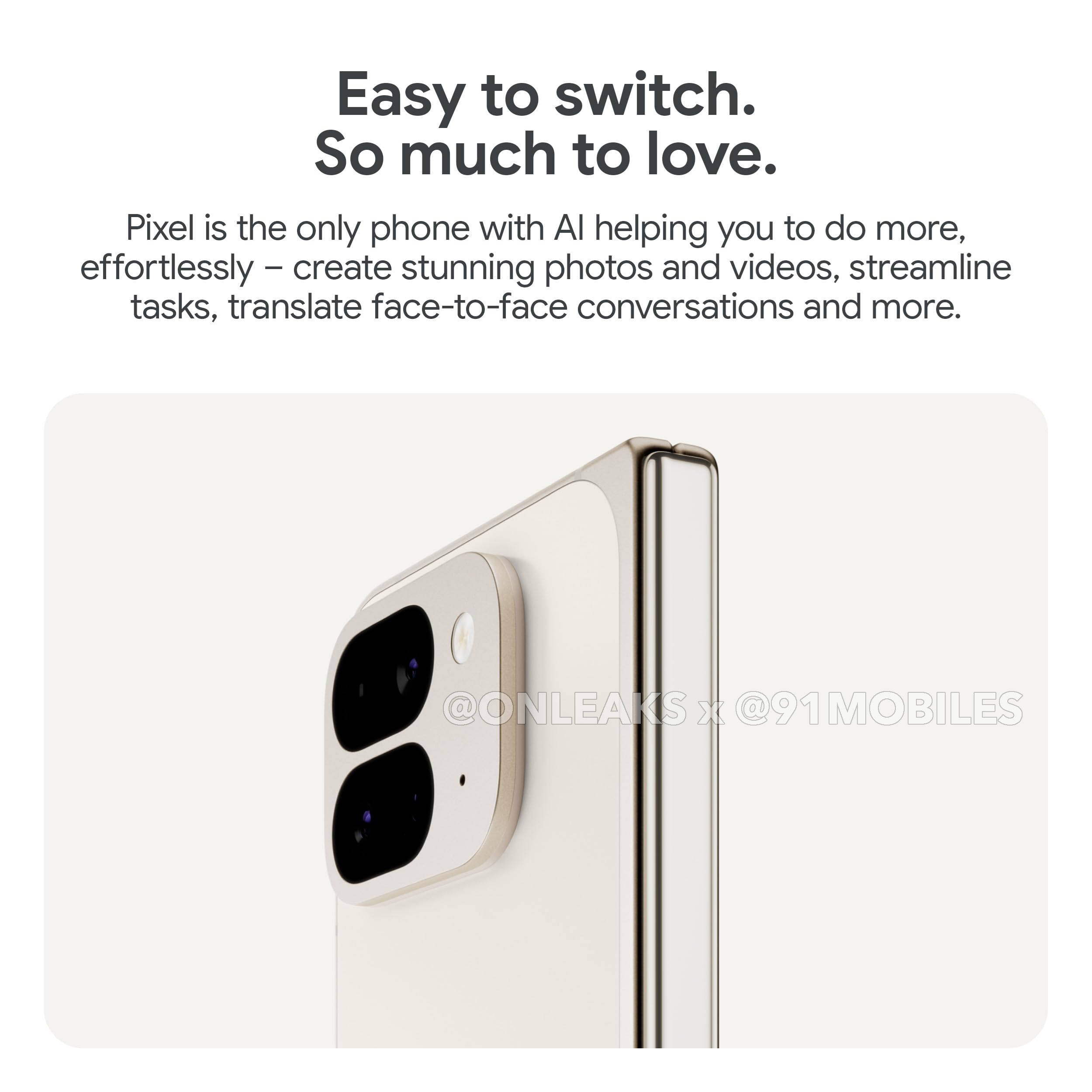 [Exclusive] Google Pixel 9 Pro Fold price revealed; promo images show ...